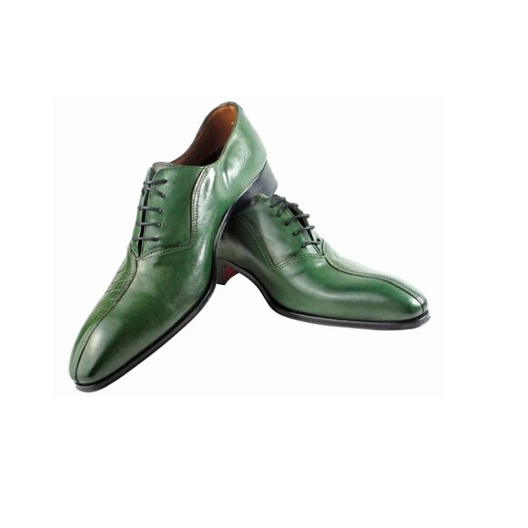 Ivan Troy | Shoes | Kay Crocodile Printed Half Green Calfskin Oxford ...